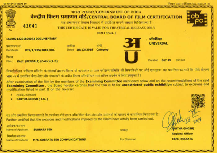 Censorship Of Films In India