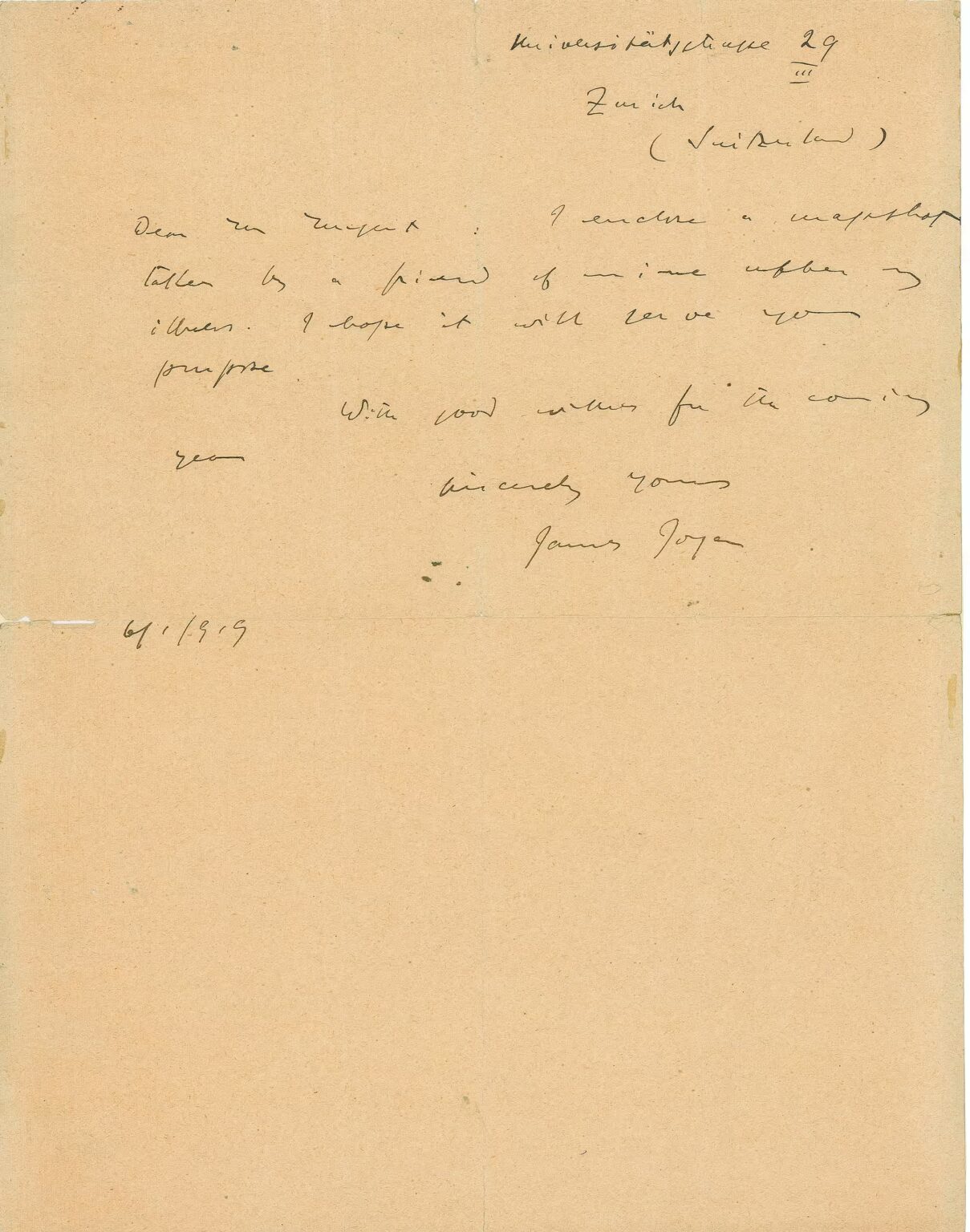 Three Rare Poems, From ‘The Collected Poems’ By James Joyce.