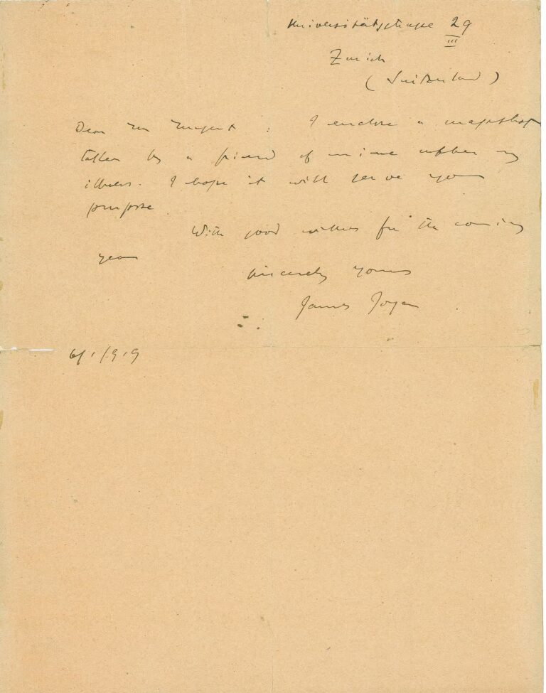 Three Rare Poems, From ‘The Collected Poems’ By James Joyce.