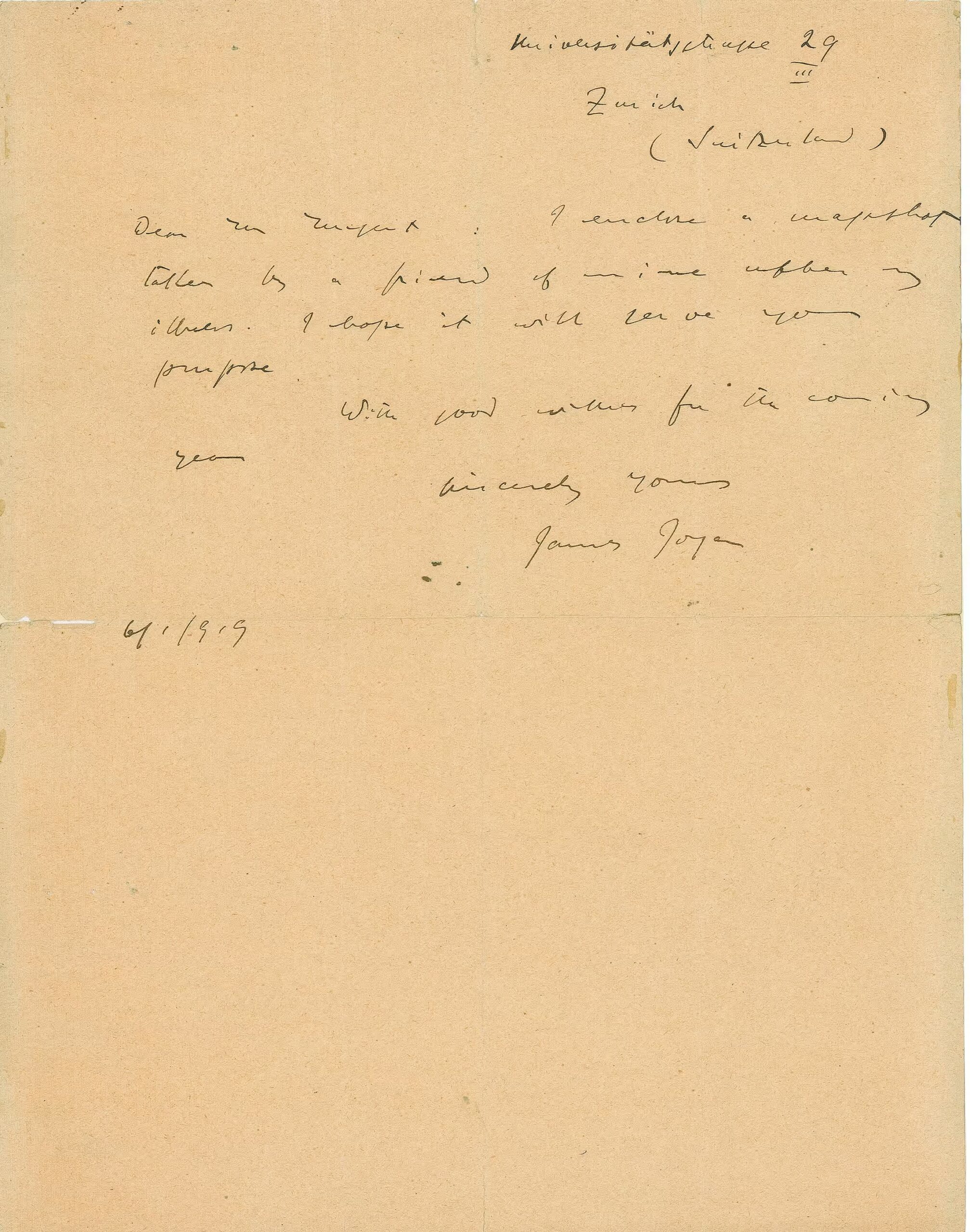 Three Rare Poems, From ‘The Collected Poems’ By James Joyce.